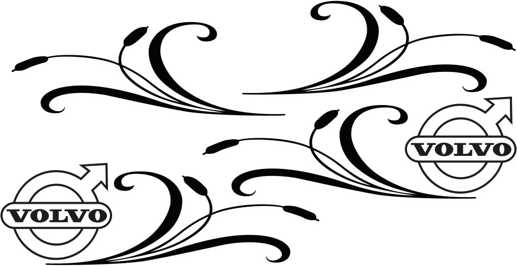 Window decoration "Volvo" - Multiple colors