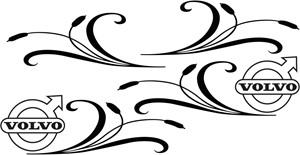 Window decoration "Volvo" - Multiple colors