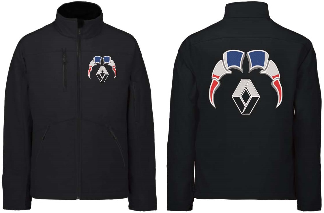 Softshell jacket Renault Emblem with flags France Truck Accessoires