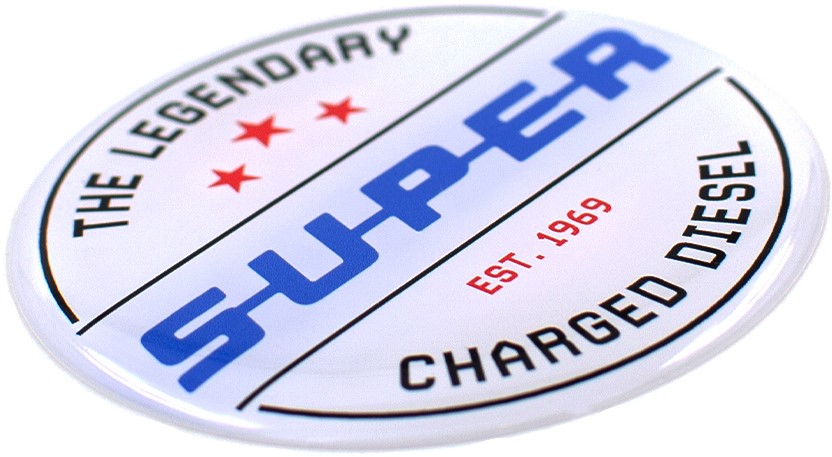 Hub sticker Super blue Truck Accessoires
