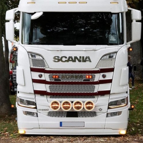 Polyester Frontspoiler Scania Next Generation Low Type 5 - +2 Talmu Weiß