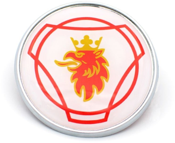 Emblem Round Scania with red griffin