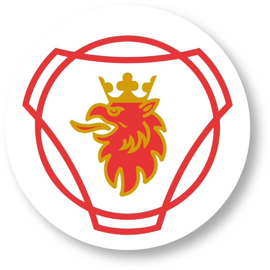 Sticker round - Scania Red Truck Accessoires
