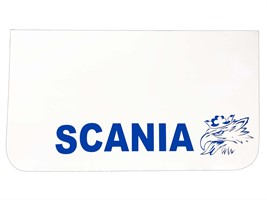 Set Scania Mudflaps white - blue Truck Accessoires