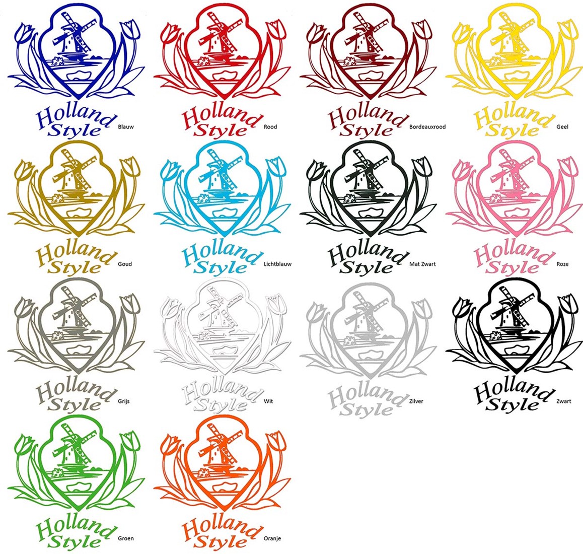 Sticker Holland Style - Groen Truck Accessoires