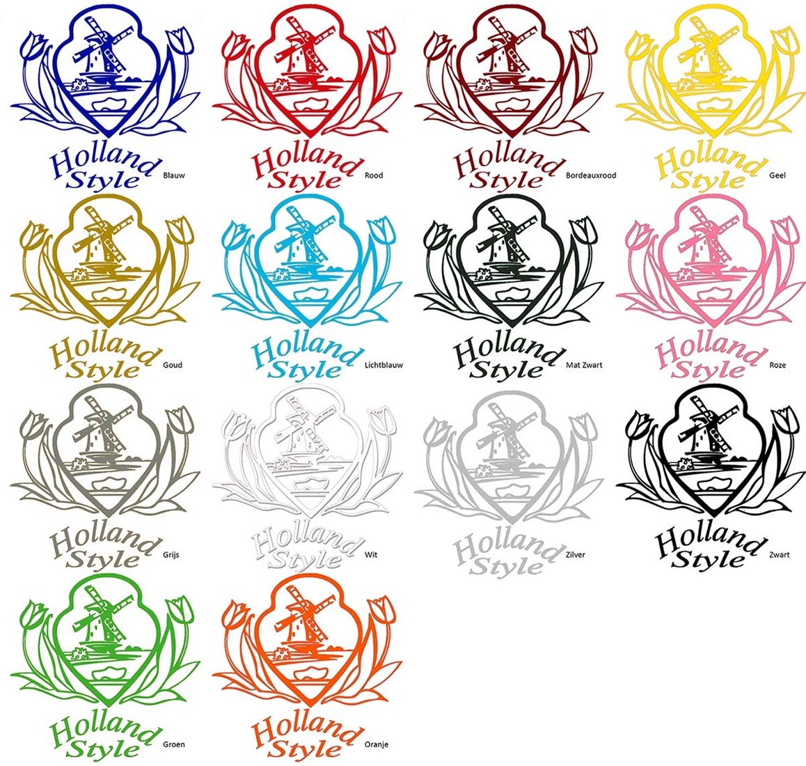 Sticker Holland Style Truck Accessoires