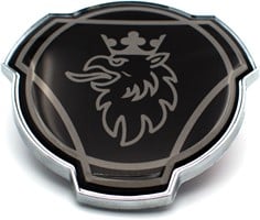Scania Grill Emblem schwarz mit silbernem Greif Truck Accessoires