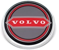 Emblem Round Volvo red
