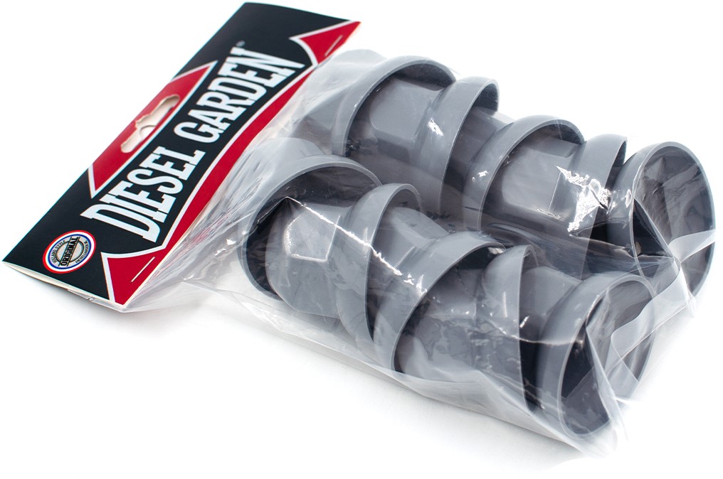Plastic wheel nut caps grey 32mm - 10 pieces Truck Accessoires